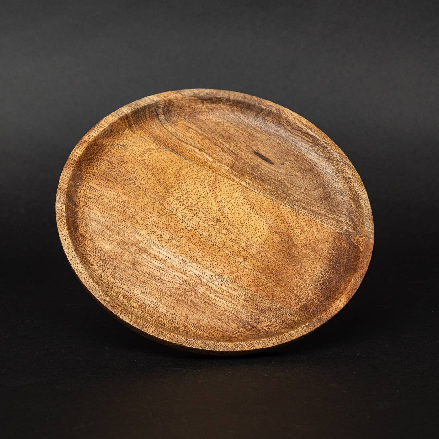Large Natural Wood Round Tray | Etched in Time Gift Shop